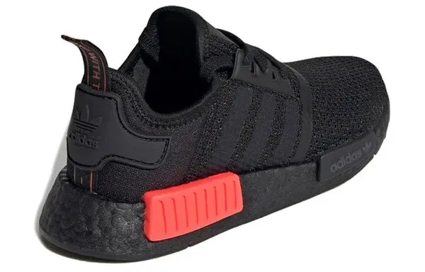 Adidas Nmd_r1 J "black Solar Red - Black/red