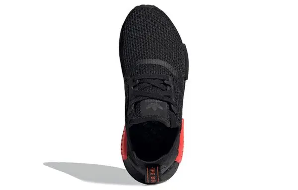 Adidas Nmd_r1 J "black Solar Red - Black/red