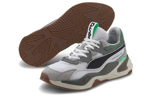PUMA Porsche Legacy X Rs-2k "white High Rise" Sneakers - Khaki/white/black