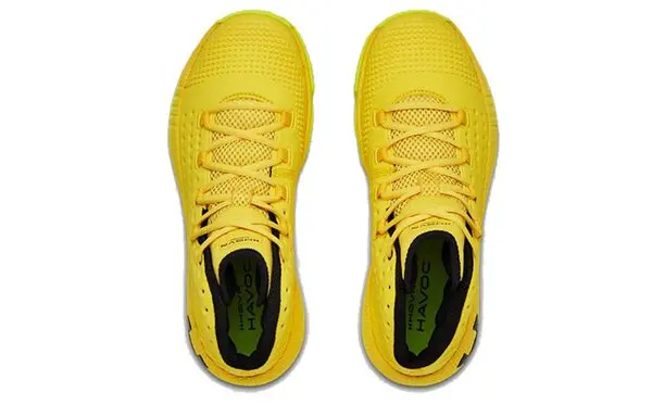 Under Armour Hovr Havoc 2 Mid Top Basketball Sneakers - Yellow