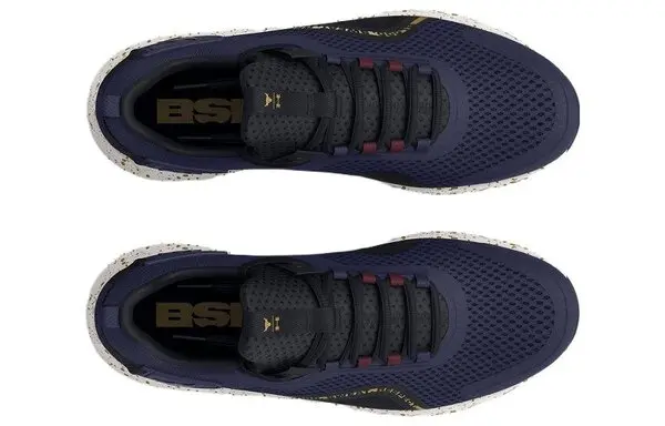 Under Armour Project Rock Bsr 3 Athletic Sneakers - Navy/white/gold