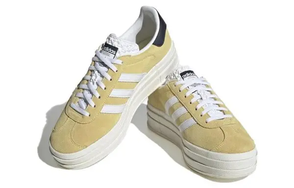 Adidas Gazelle Bold Platform Sneakers - Almost Yellow/cloud White/legend Ink