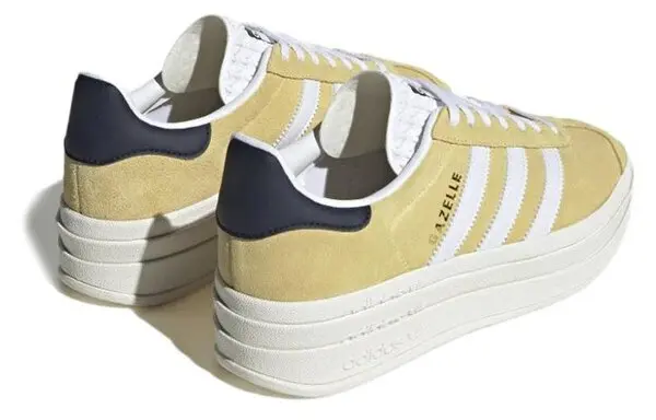 Adidas Gazelle Bold Platform Sneakers - Almost Yellow/cloud White/legend Ink