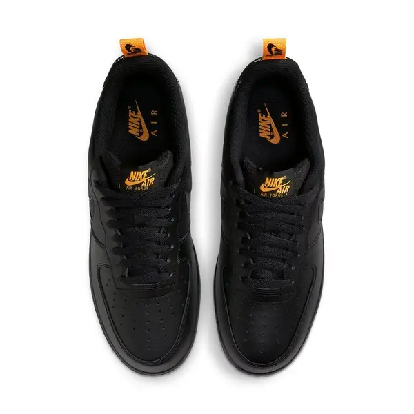 Nike Force 1 '07 Lv8 'cut-out' Sneakers - Black/orange