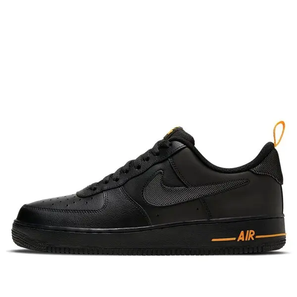 Nike Force 1 '07 Lv8 'cut-out' Sneakers - Black/orange