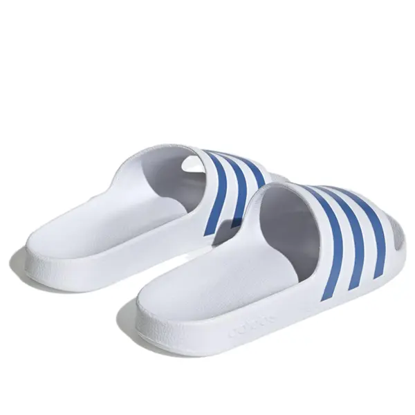 Adidas Adilette Aqua Slides - White/blue