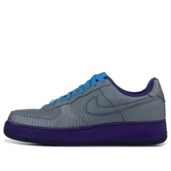 Nike Force 1 Low Athletic Sneakers - Purple/grey