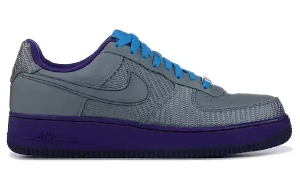 Nike Force 1 Low Athletic Sneakers - Purple/grey
