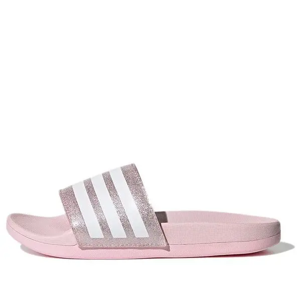 Adidas Adilette Comfort Slide J Pink Glitter