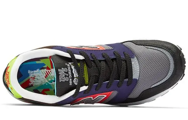 NEW BALANCE 575 Made In England "mixed Medium" Sneakers - Black/orange