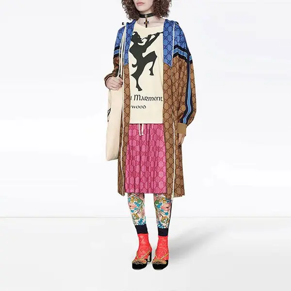Gucci Technical Jersey Gg Long Jacket