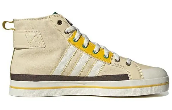 Adidas Neo City Canvas Hi Sneakers - White/yellow