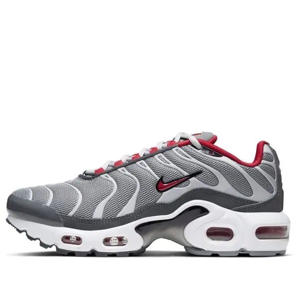 Nike Max Plus "particle Grey University Red - Grey/red