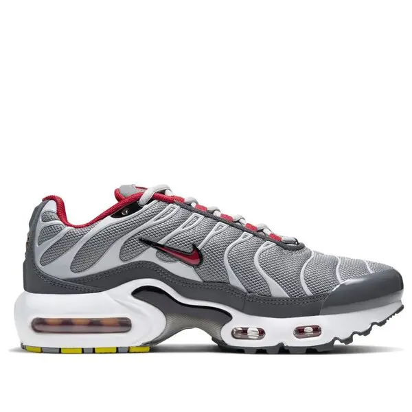 Nike Max Plus "particle Grey University Red - Grey/red