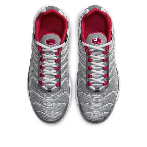 Nike Max Plus "particle Grey University Red - Grey/red