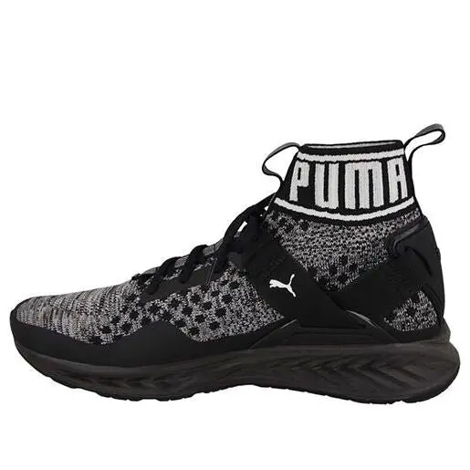 PUMA Ignite Evoknit High Top Sneakers - Black