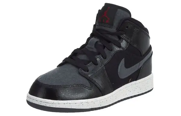 JORDAN 1 Mid Premium Sneakers - Black/dark Grey