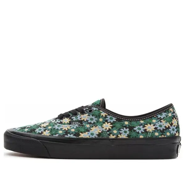 VANS Authentic 44 Dx Floral Lace-up Sneakers - Black/green/yellow