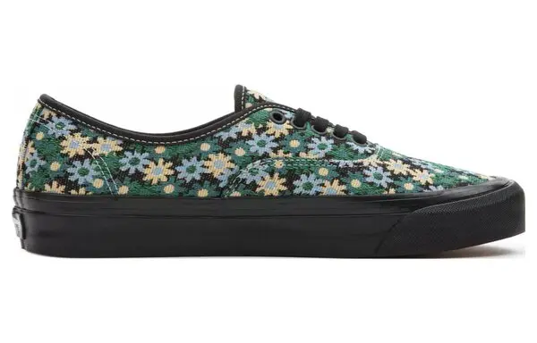VANS Authentic 44 Dx Floral Lace-up Sneakers - Black/green/yellow