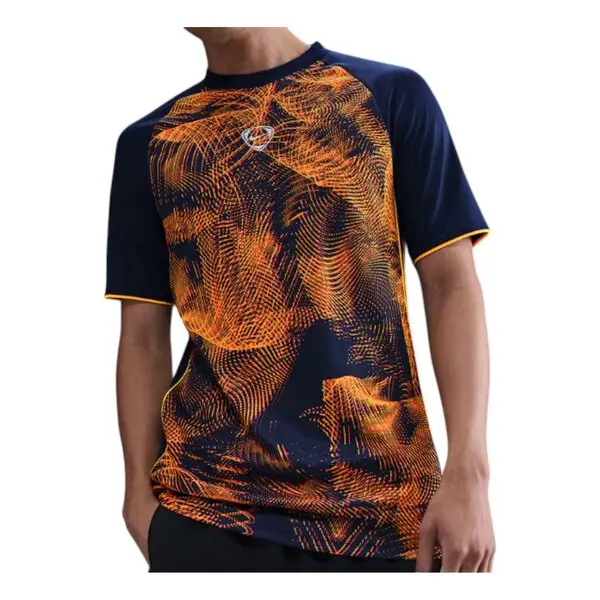 Nike Academy+ Dri-fit Short-sleeve Top - Laser Orange/blue Void