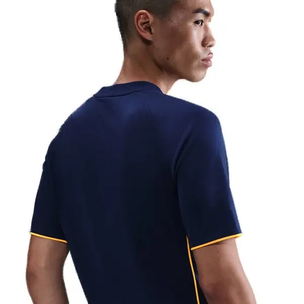 Nike Academy+ Dri-fit Short-sleeve Soccer Top 'laser Orange Blue Void