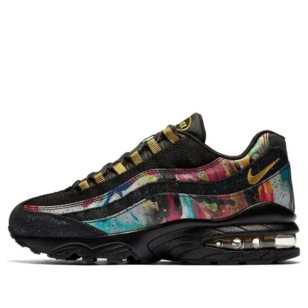 Nike Max 95 Gs Athletic Sneakers - Black