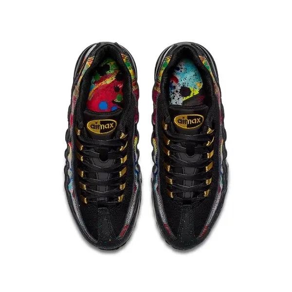 Nike Max 95 Gs Athletic Sneakers - Black