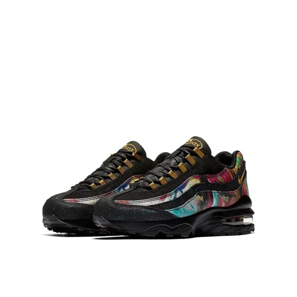 Nike Max 95 Gs Athletic Sneakers - Black
