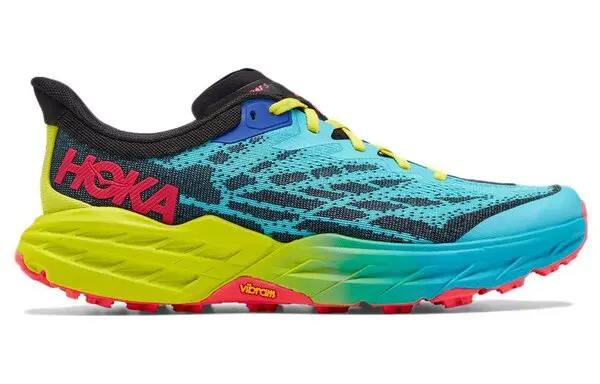 Hoka One One Speedgoat 5 Trail Running Shoes - Scuba Blue/black