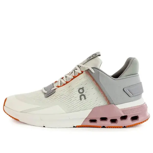 On Cloudnova Flux Sneakers - Grey/pink