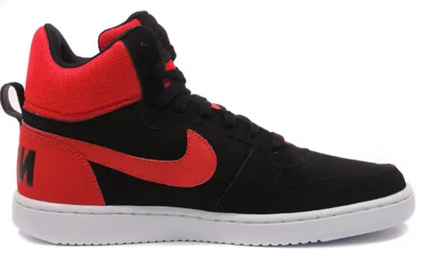 Nike Court Borough Mid Top Sneakers - Black