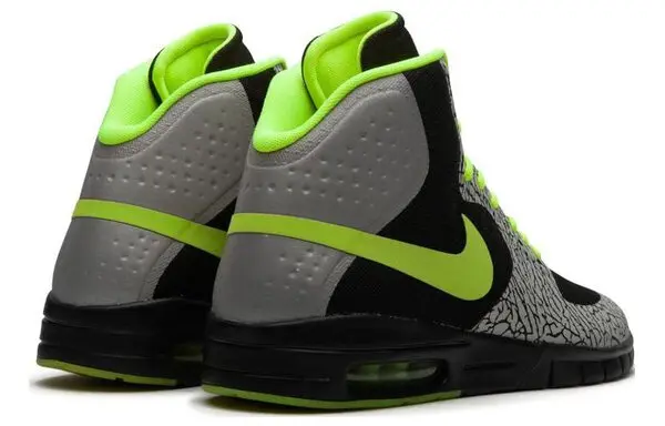Nike Paul Rodriguez Hyperfuse Max P High Top Sneakers - Black/volt-metallic Silver