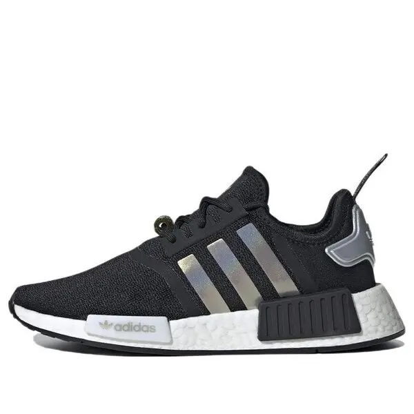 Adidas Nmd_r1 'black Iridescent' Sneakers - Black/silver