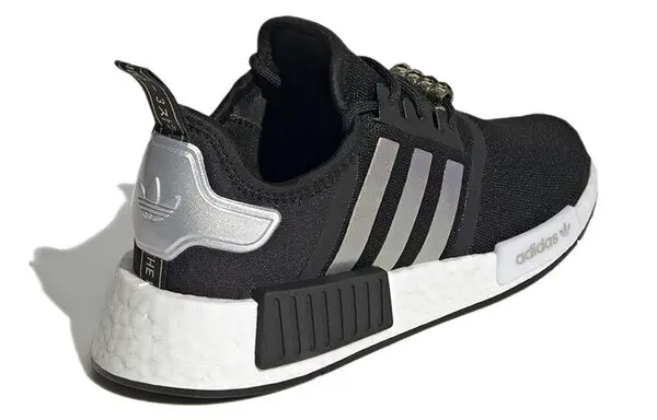 Adidas Nmd_r1 'black Iridescent' Sneakers - Black/silver