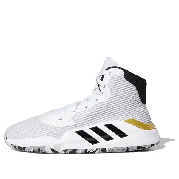 Adidas Pro Bounce 2019 'white Gold Metallic - White/black/gold