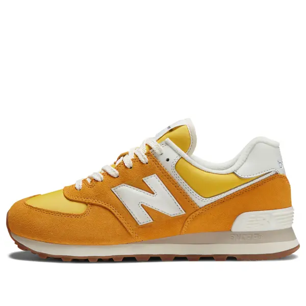 NEW BALANCE 574 "gold" Low Top Sneakers - Yellow/white