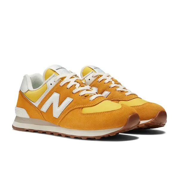 NEW BALANCE 574 "gold" Low Top Sneakers - Yellow/white