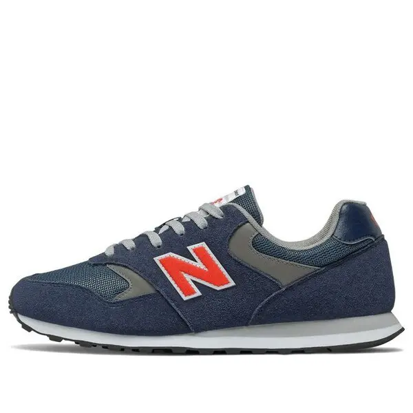 NEW BALANCE 393 Suede And Mesh Sneakers - Navy