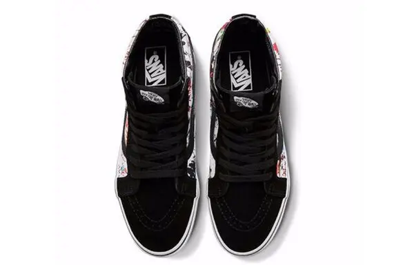 VANS Sk8-hi Reissue "paint Splatter" High Top Sneakers - Black/white