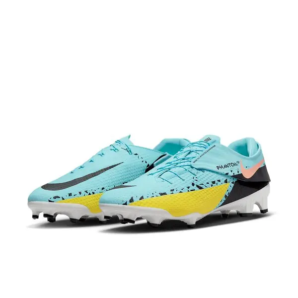 Nike Phantom Gt2 Academy Flyease Mg 'lucent Pack' Athletic Cleats - Blue/yellow