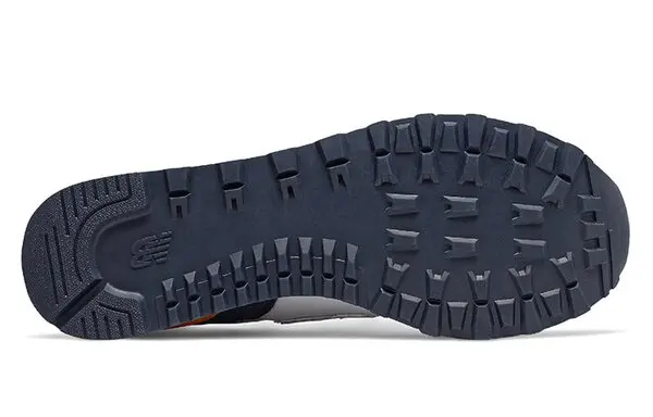 NEW BALANCE 574 Split Sail Natural Indigo Sneakers - Whiteblueorange