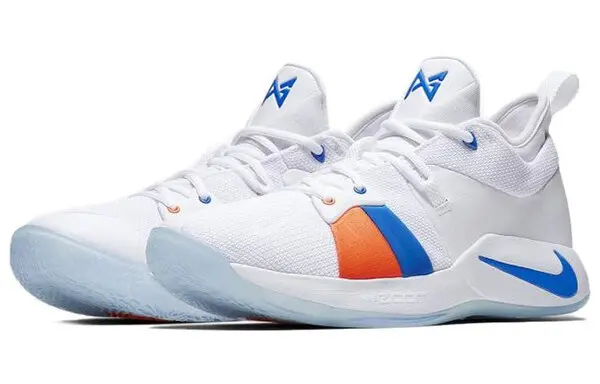 Nike Pg 2 Ep "the Bait Ii" Basketball Sneakers - White/blue/orange