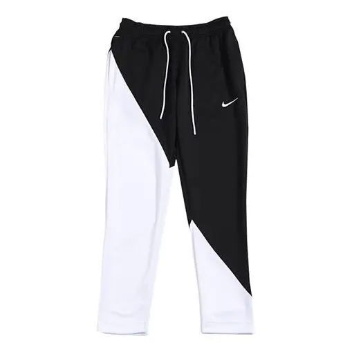 Nike Colorblocked Athleisure Sports Pants - Black