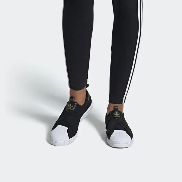 Adidas Superstar Slip-on Sneakers - Black