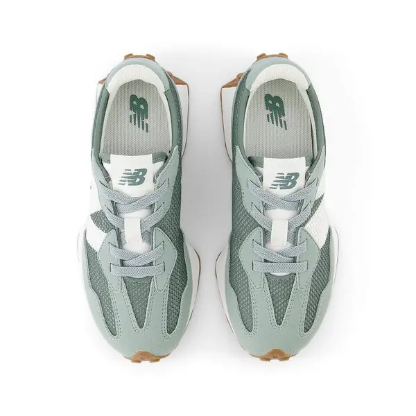 NEW BALANCE 327 Athletic Sneakers - Green/white