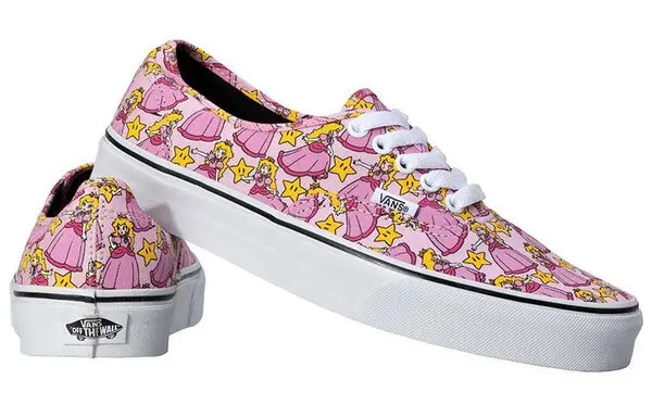 VANS X Nintendo Authentic "princess Peach" Sneakers - Pinkyellow