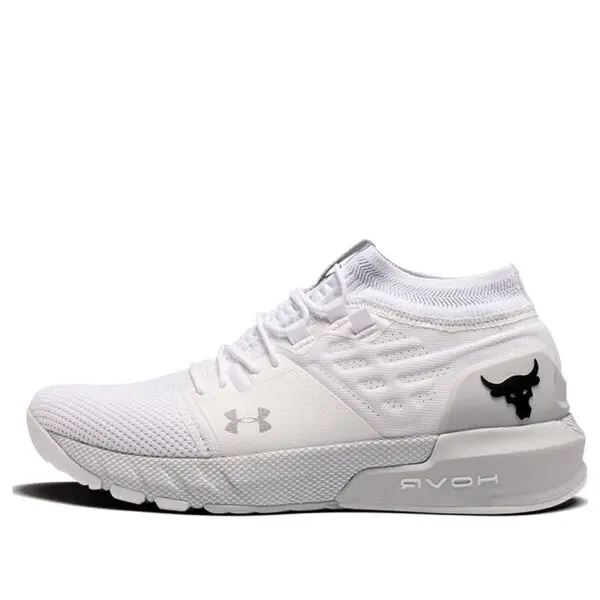 Under Armour Project Rock 2 Low Top Athletic Sneakers - White