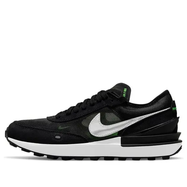 Nike Waffle One "dark Smoke Grey Chrome - Black/silver