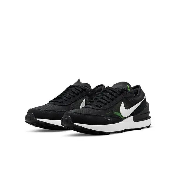 Nike Waffle One "dark Smoke Grey Chrome - Black/silver