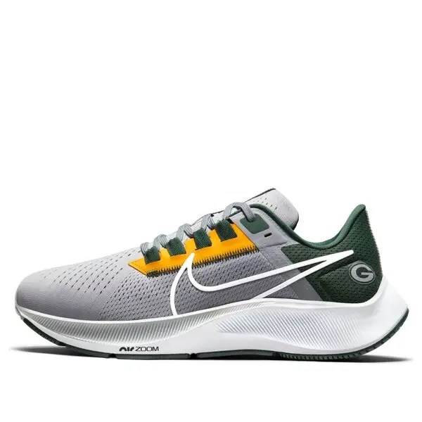 Nike Nfl X Air Zoom Pegasus 38 Green Bay Packers Athletic Sneakers - Black/green